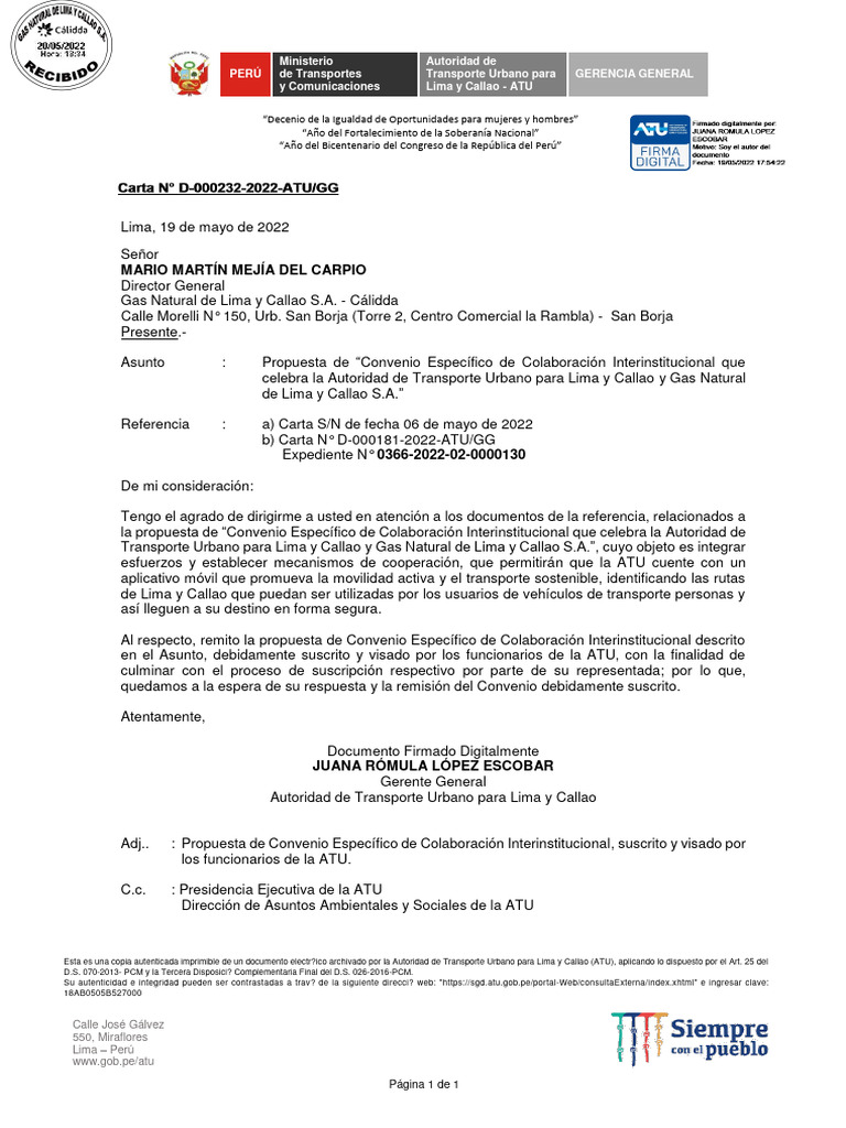 Modelo de Convenio Interinstitucional | Descargar gratis PDF | Lima | Transporte