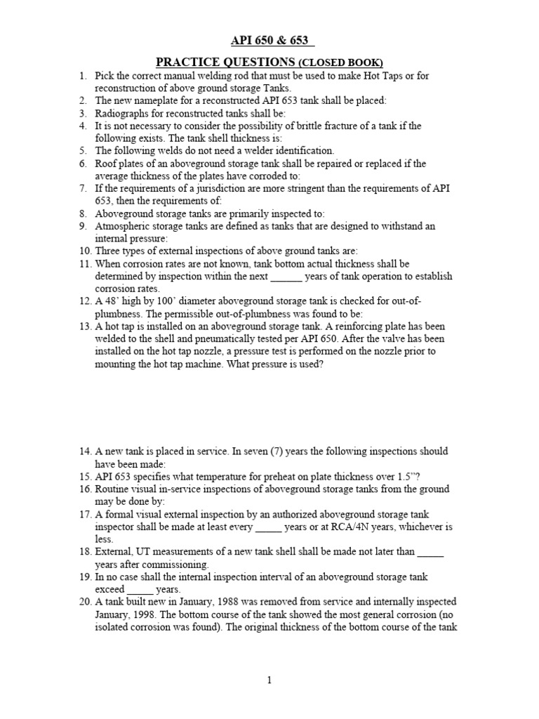 Dokumen - Tips - api-650-653-questions-closed-book-with-NO Answers ...