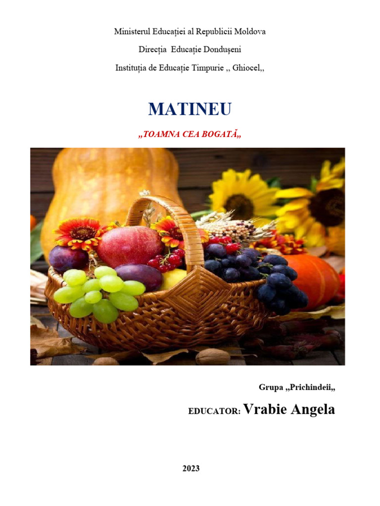 Toamna Cea Bogata | PDF