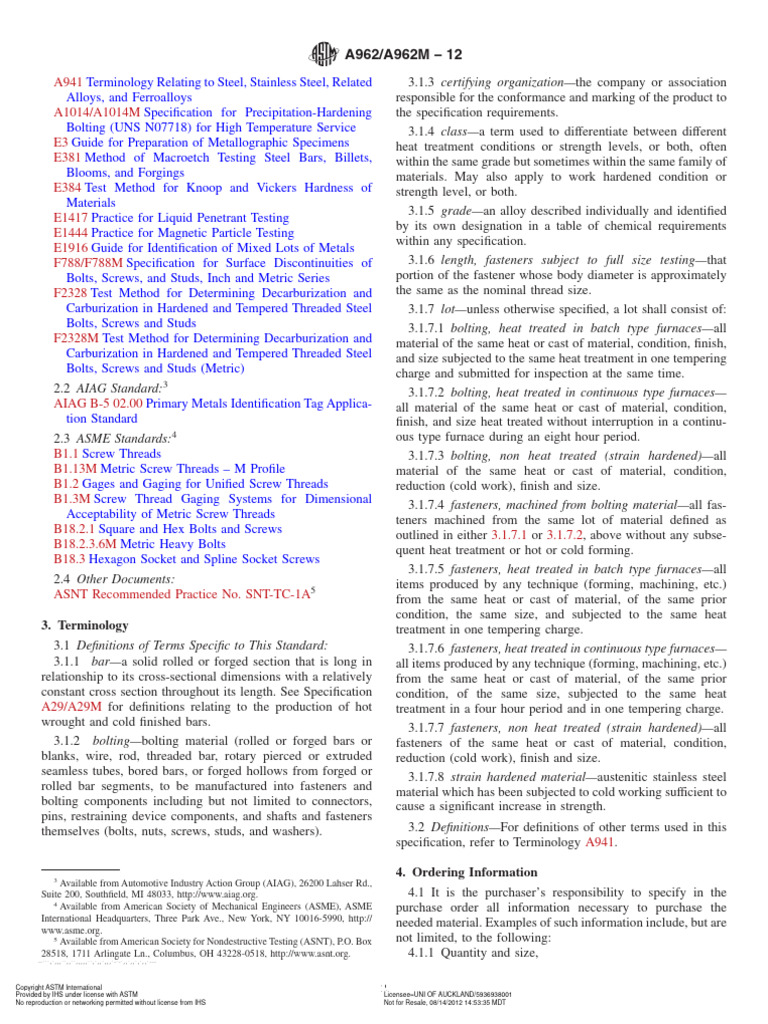 Astm A962 A 962M - 12 (1) - 002 | PDF