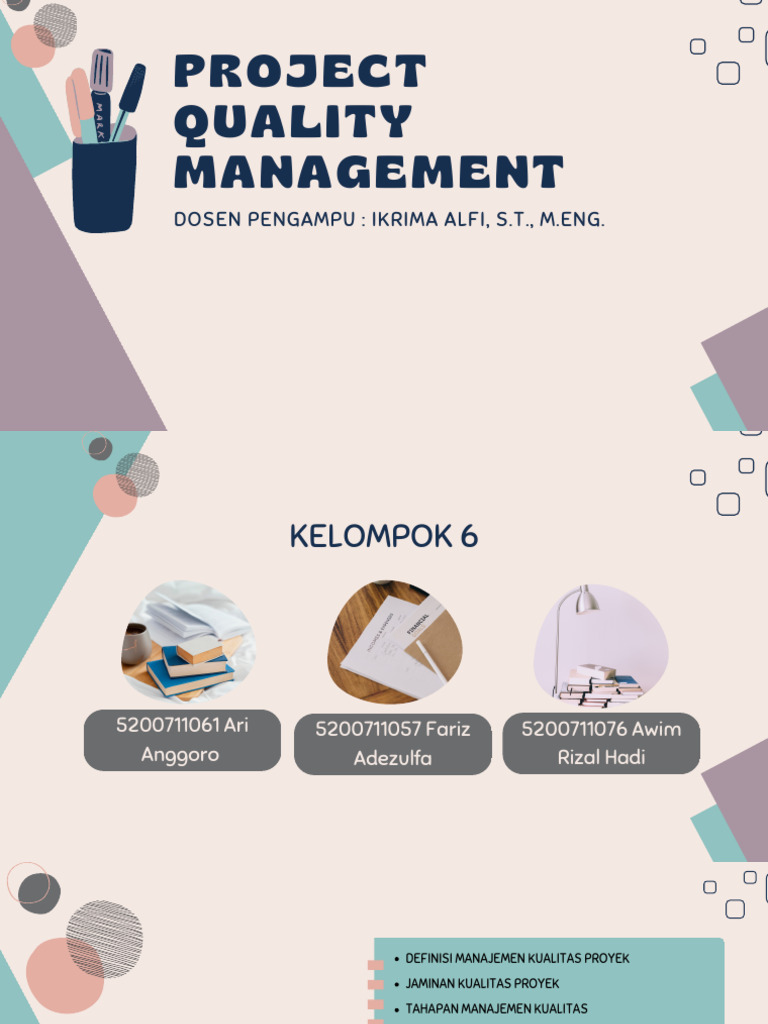 Project Quality Manajemen Kelompok 6 | PDF