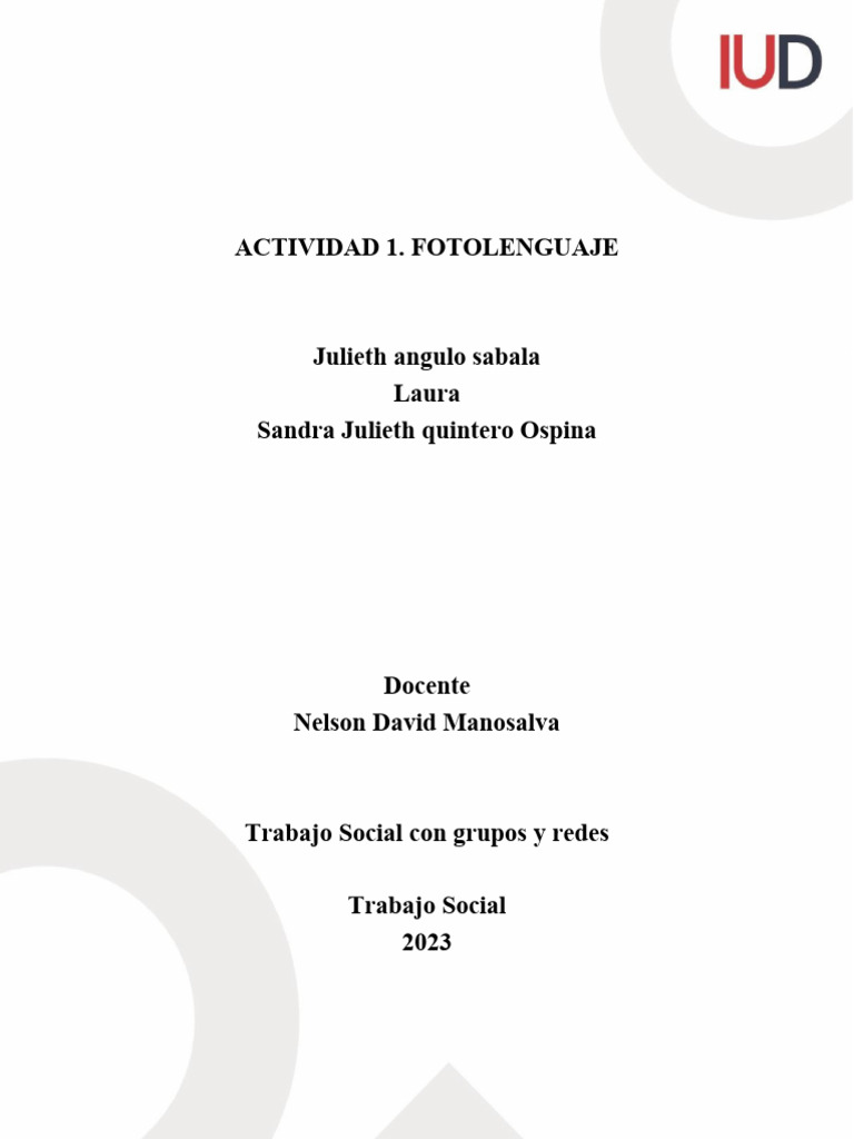 Angulo - Sabala - Julieth - Actividad 1 | PDF | Amor