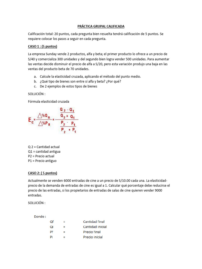 SESIÓN 3 Práctica Grupal Calificada | PDF