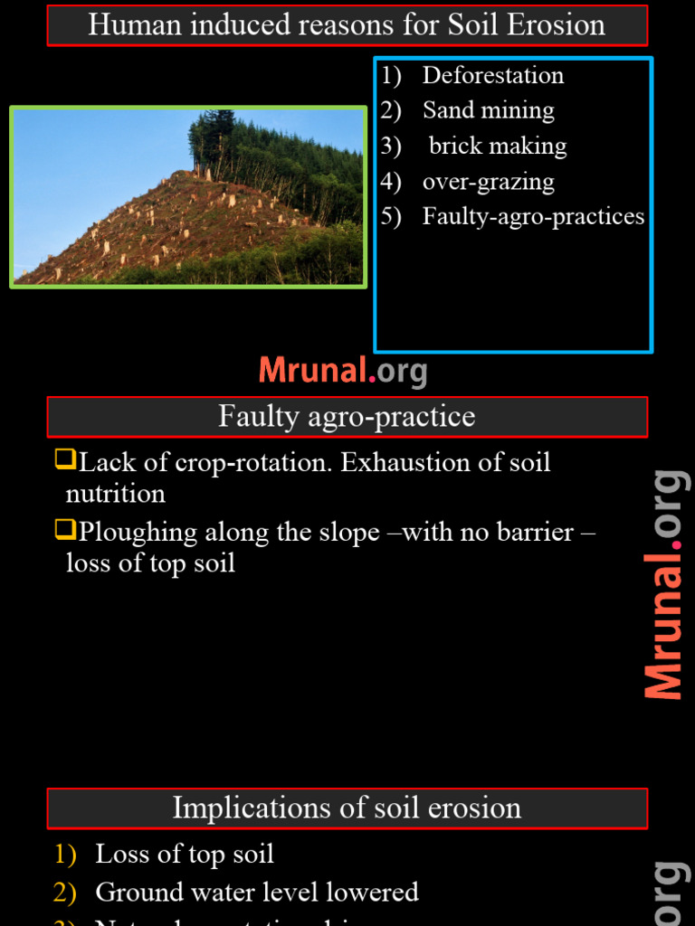 GEO L17 Soil Erosion Salinity Desetification | PDF | Soil | Agriculture