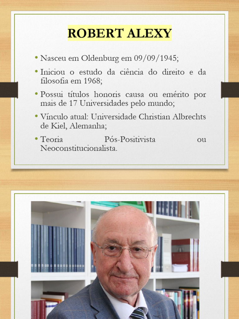Slide Robert Alexy | PDF | Teoria | Direitos Fundamentais