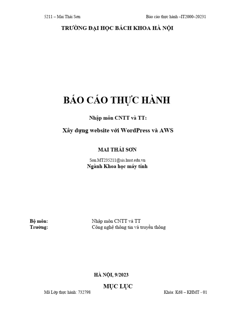 IT2000 20231 5211 MaiThaiSon Bai5&6 Tuan3 | PDF