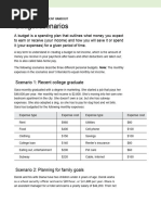 Bean Game: Budgeting for Life Choices | PDF | Meal | Foods