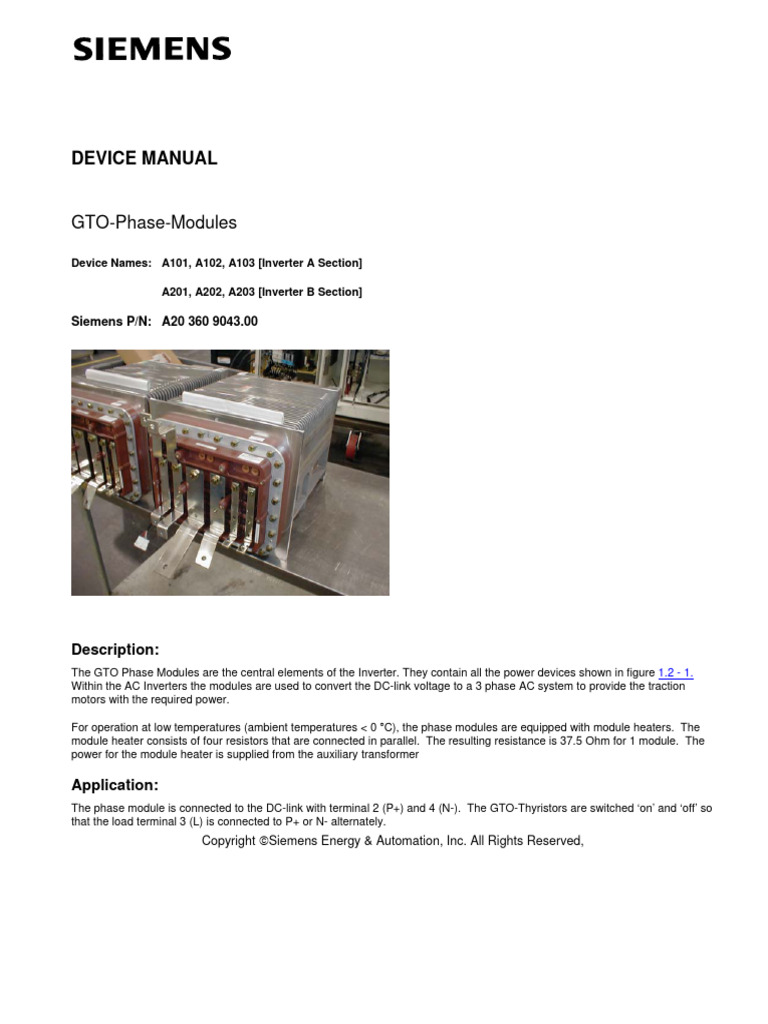 4A Device Manual GTO | PDF