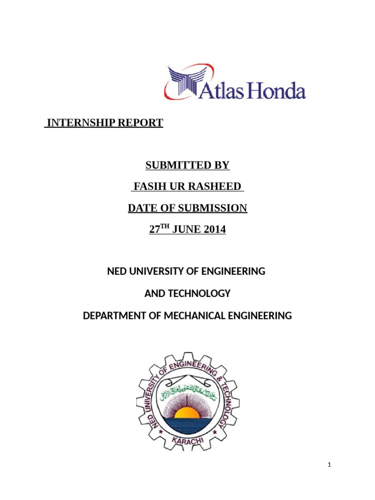 Internship_Report_Atlas_Honda.docx | PDF