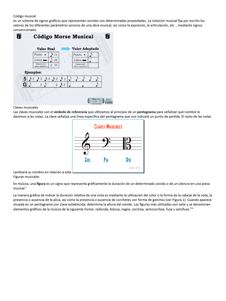 Código Musical | PDF | Notación musical | Composiciones Musicales