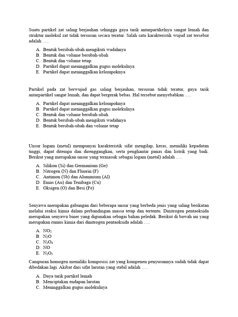 Soal Pts Ganjil | PDF