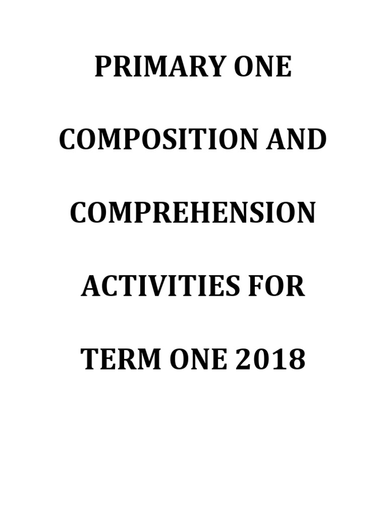 P.1 Composition and Comprehension P1 2018 | PDF