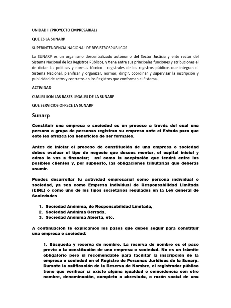 Pasos para La Constitucion de Una Empresa | PDF | Business | Sociedad