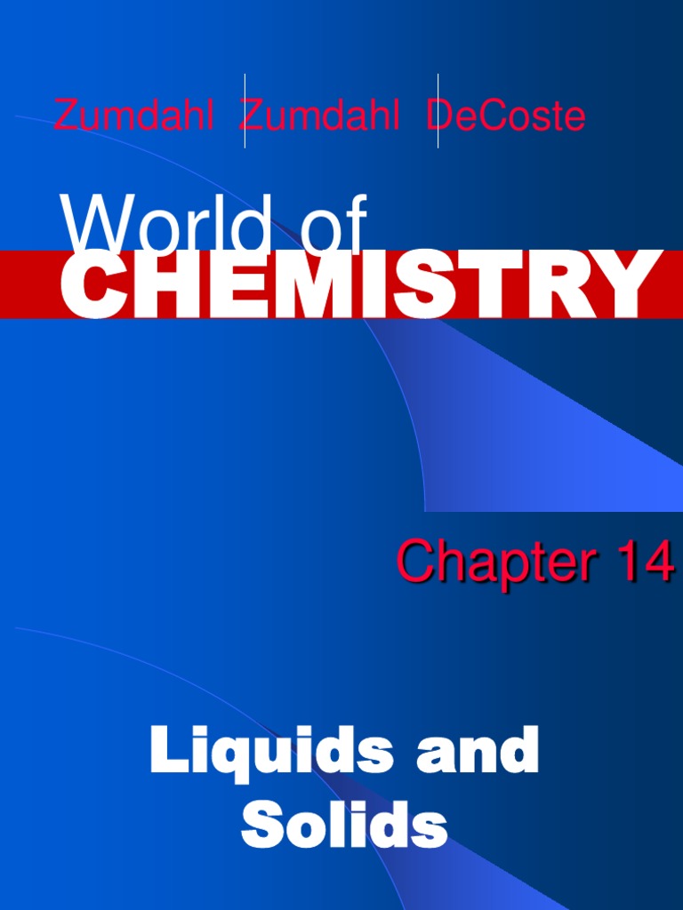 Chap14.Ppt Liquids and Solids | PDF | Intermolecular Force | Properties ...