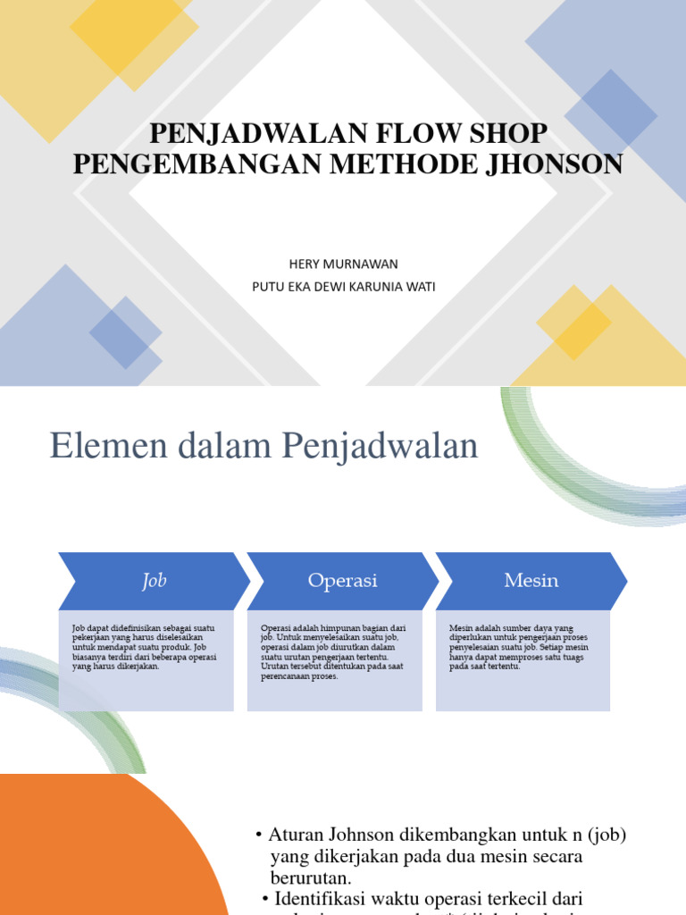 Penjadwalan Flow Shop | PDF