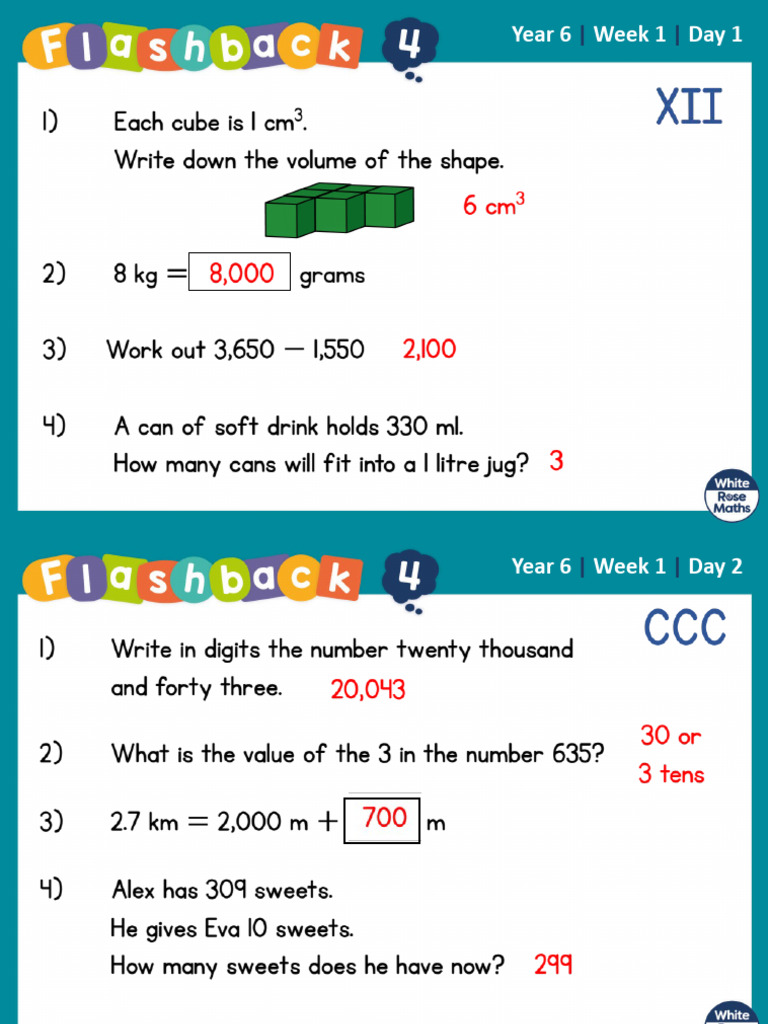 Year 6 Autumn Block 1 FB4 | PDF
