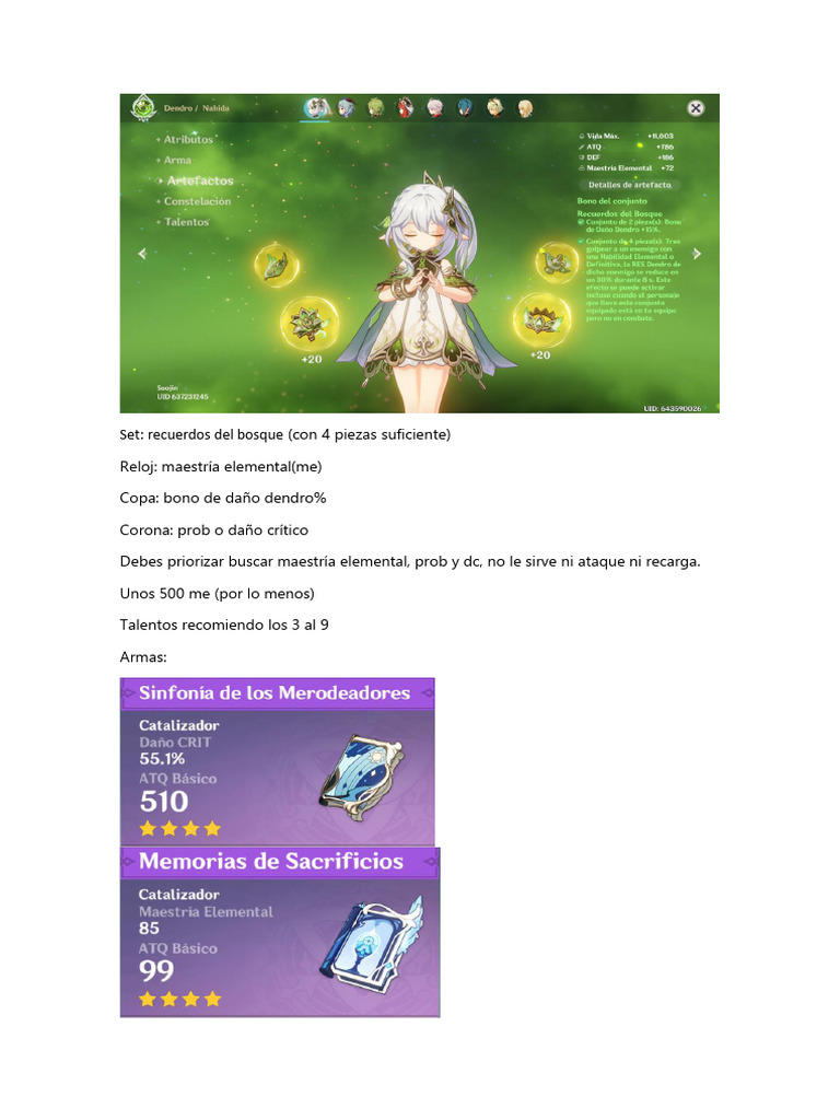 Personajes de Genshin | PDF