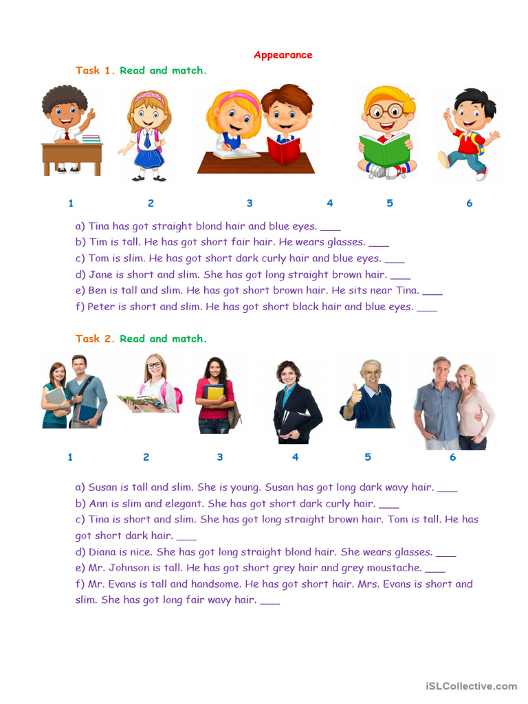 Appearance. Describing People | PDF