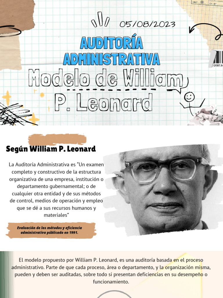 SEMANA 4 Presentación Admón. William P. Leonard 5-08-23 GRUPO ...