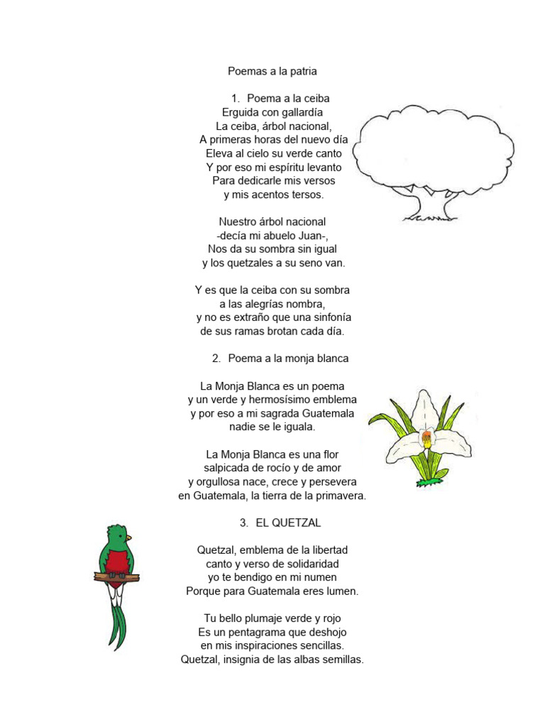 Poemas A La Patria | PDF