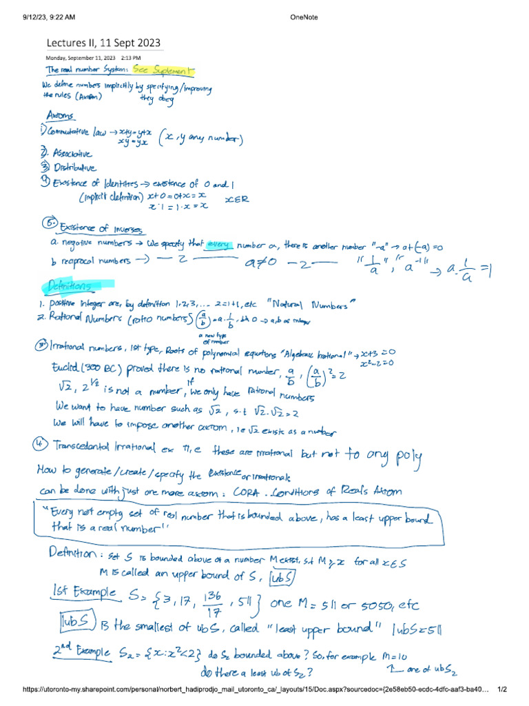 Lectures 2, Sept 11 | PDF