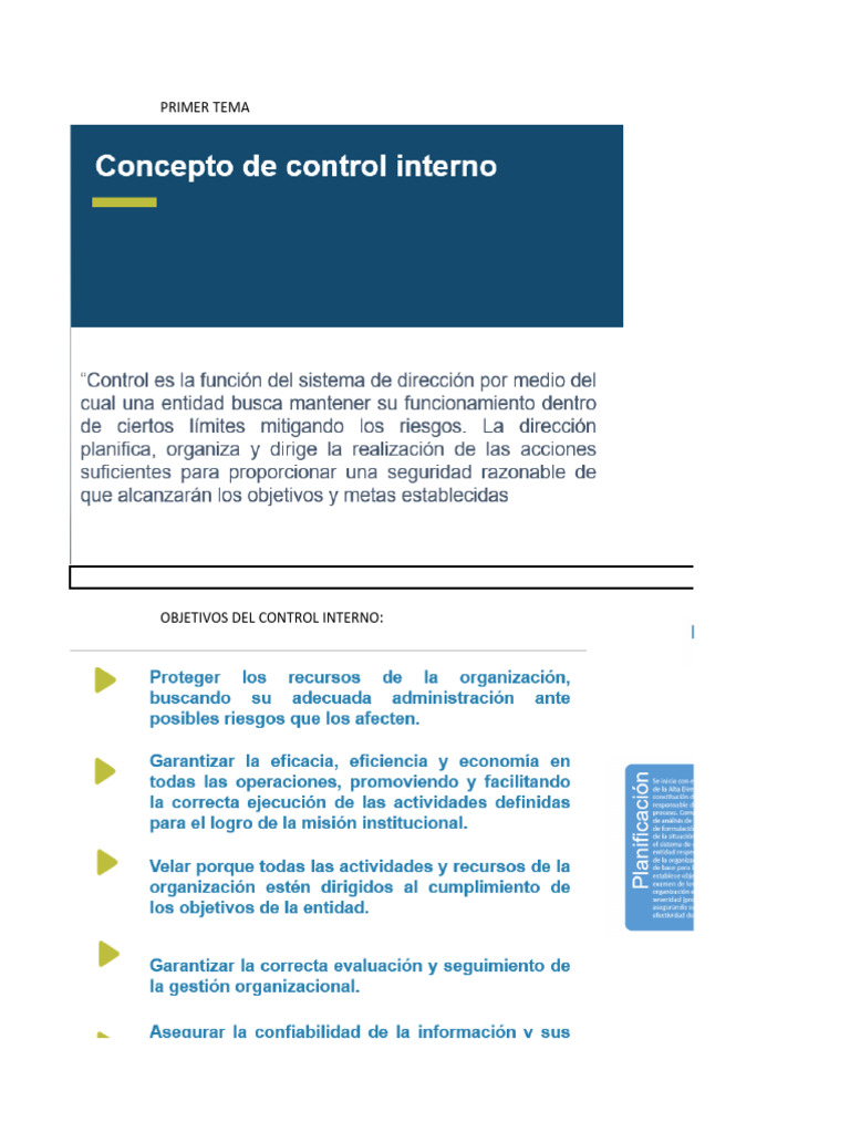 Principios Básicos de Control Interno | PDF | Negocios | Finanzas y dinero