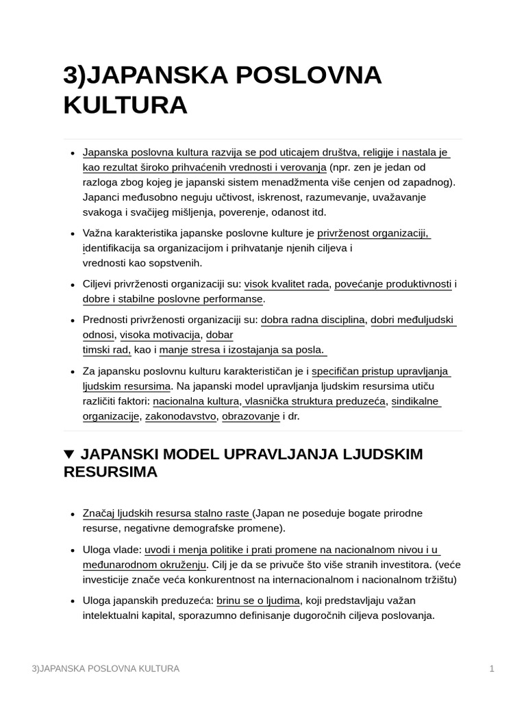 3) Japanska Poslovna Kultura | PDF