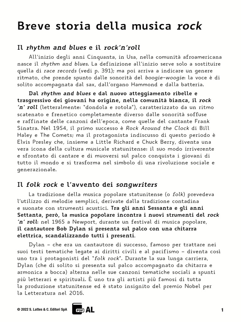 02 Breve Storia Del Rock | PDF