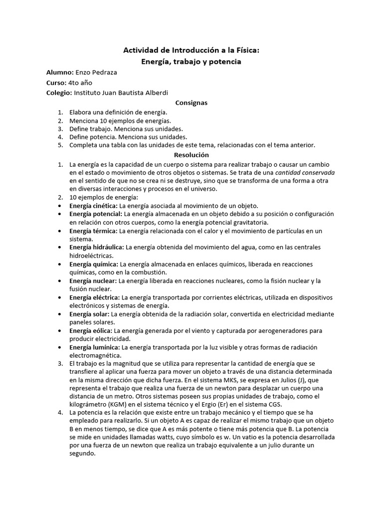 Introducción A La Física 4to Año | PDF | Métodos y materiales de enseñanza