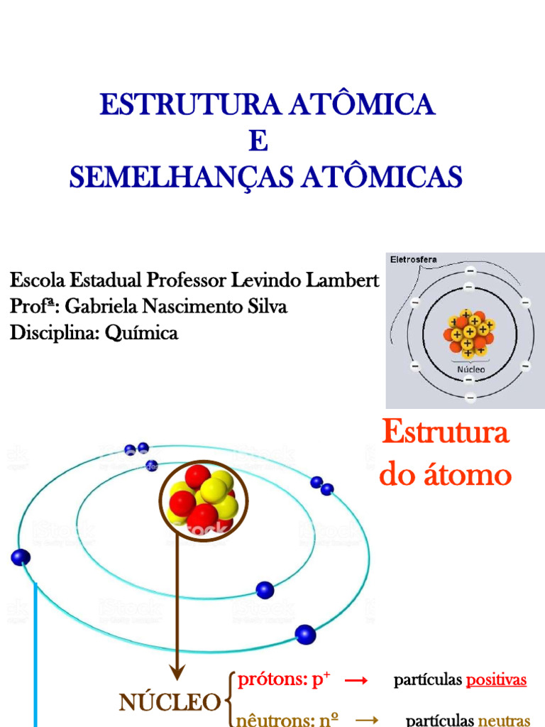 Estrutura Atômica e Semelhanças Atômicas | PDF | Próton | Núcleo atômico