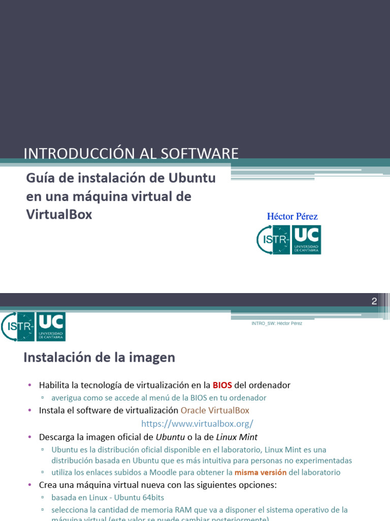 Ubuntu Virtualbox Guia Instalacion | PDF | Archivo de computadora | Máquina virtual