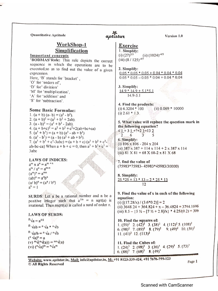 Aptitude Training Program | PDF