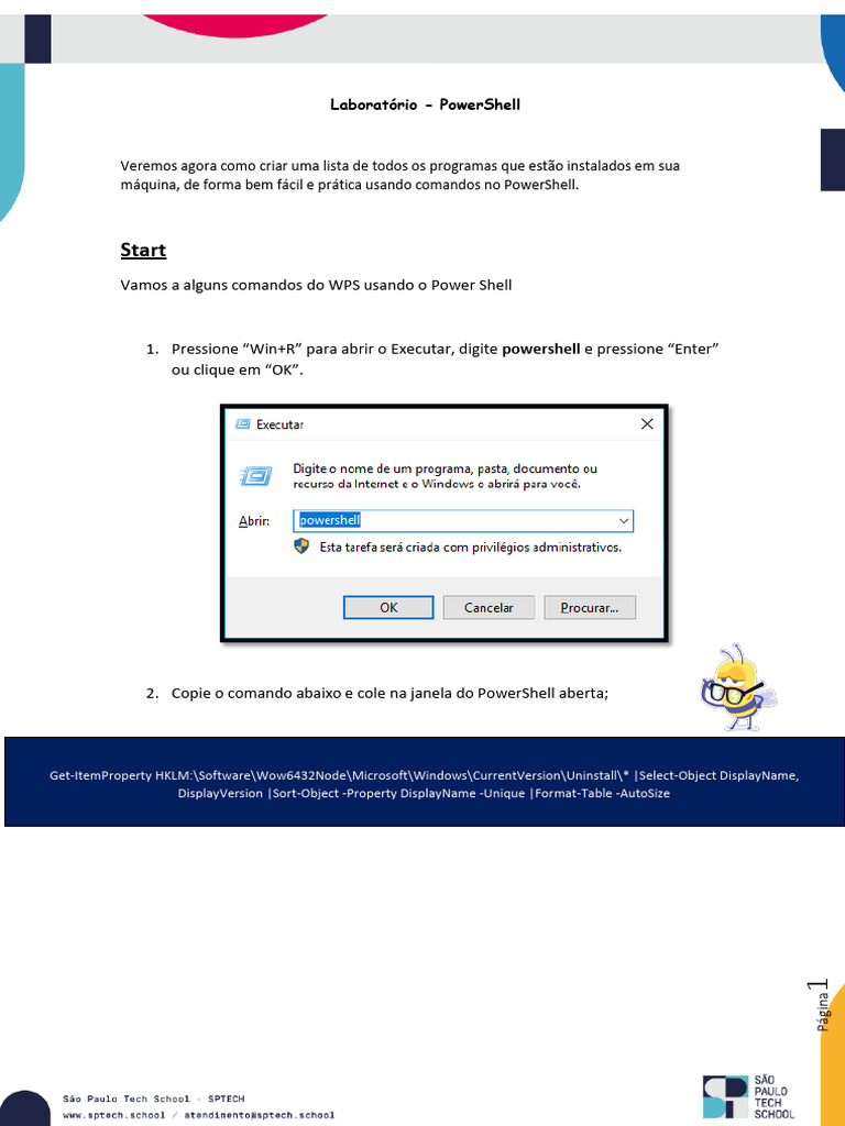 Prática 2 - PowerShell - v5.0 | PDF | Shell (informática) | Arquivo de ...