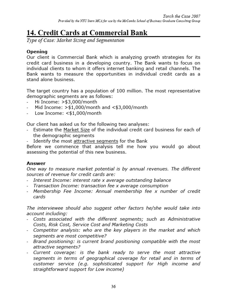 Credit Card Market Entry | PDF | Market Segmentation | Financial Economics