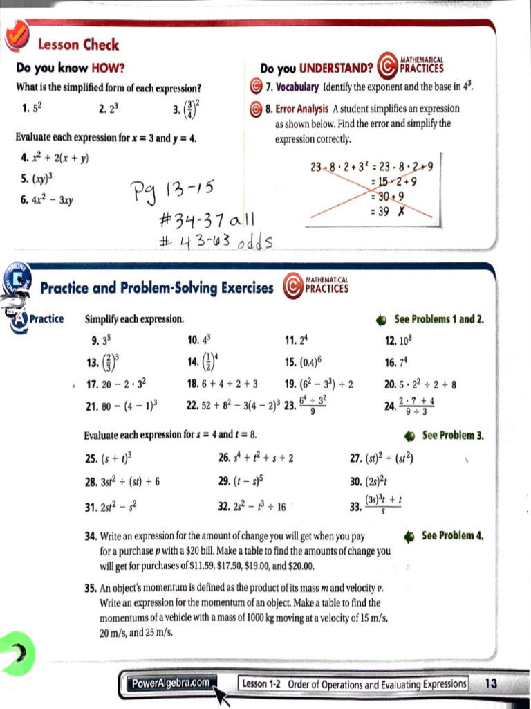 X Y3-U3 Odds: Lesson Check | PDF | Numbers | Mathematics