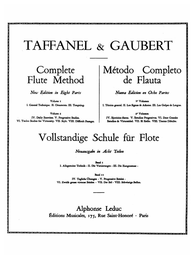 Flute 1 | PDF