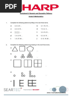 Worksheet 4 Numeric and Geometric Patterns Grade 8 Maths | PDF ...