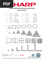 Worksheet 6 Numeric and Geometric Patterns Grade 9 Maths | PDF | Worksheet | Mathematics