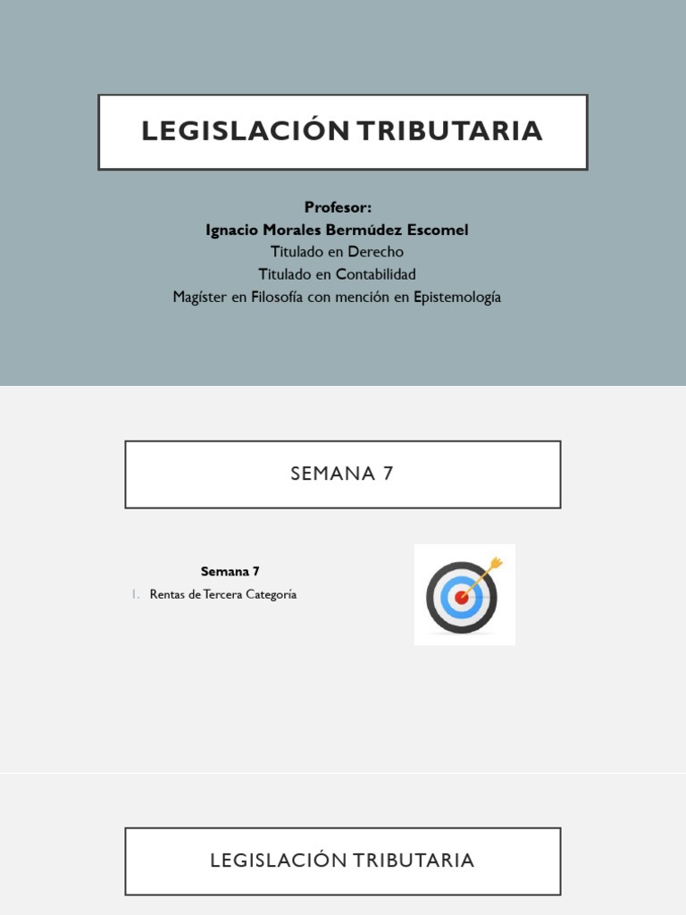 Clase 7 - Legislación Tributaria | Descargar gratis PDF | Mercado ...