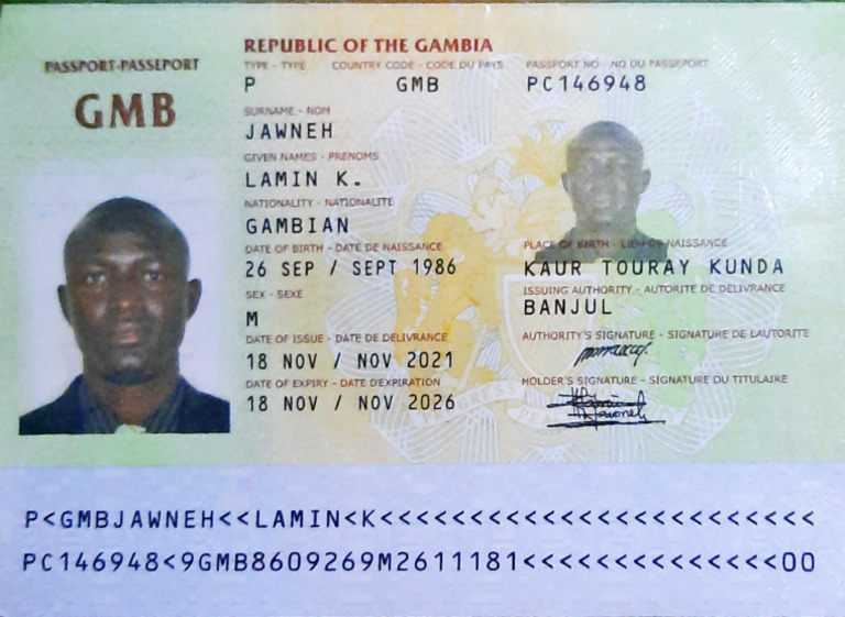 Passport. Lamin Jawneh | PDF
