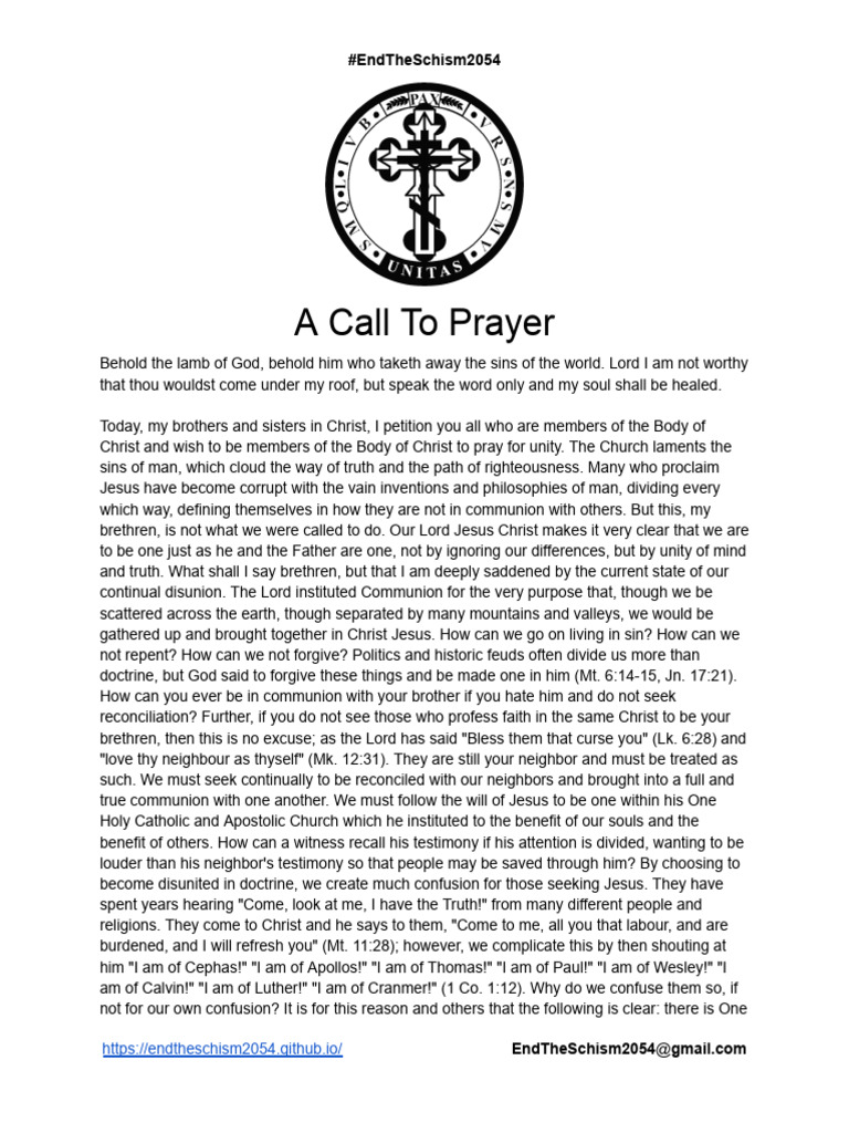 A Call To Prayer | PDF