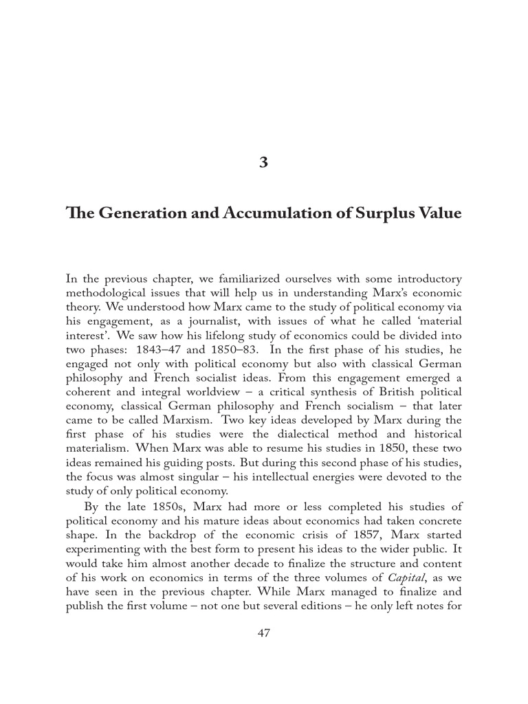 Surplus Value in Marx's Capital | PDF | Value (Economics) | Exchange Value