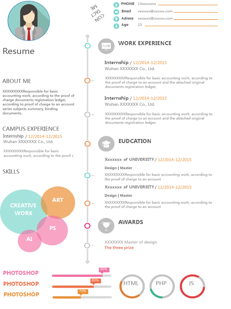 (Resume Suit) Fresh-Style Resume One-Page 06-WPS Office | PDF