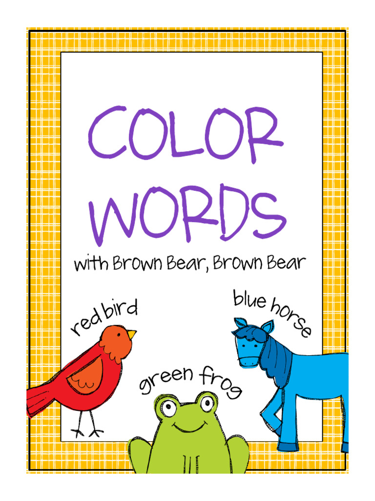 Brown Bear COLORWORDScards | PDF