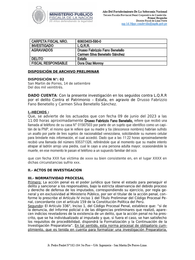 Dado Cuenta | PDF | Robo | Robo