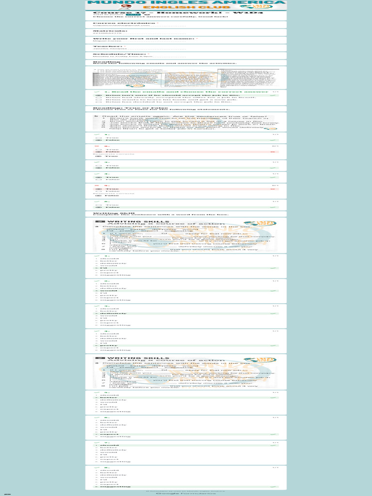Course 17 - Homework! - W1D4 | PDF