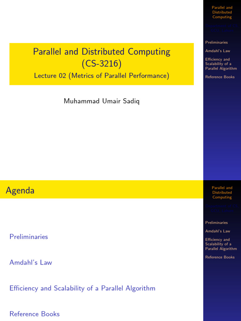 Lecture 02 | PDF | Parallel Computing | Scalability Lecture 02 | PDF | Parallel Computing | Scalability