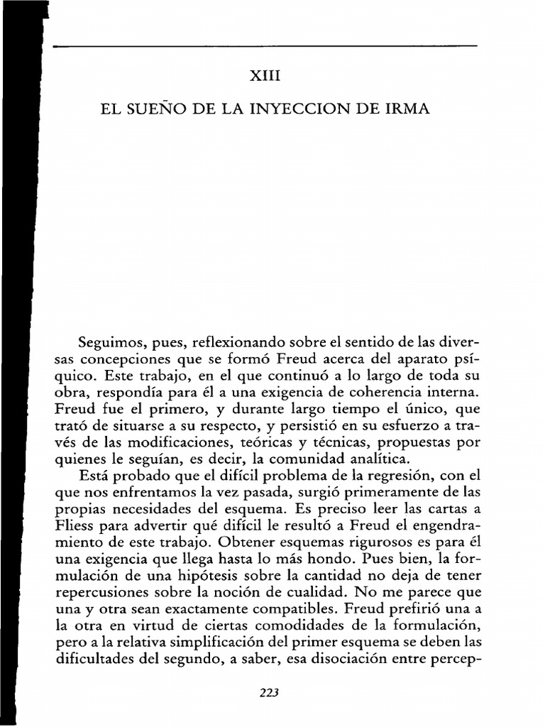 El Sueño de La Inyección de Irma | PDF