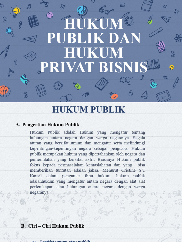 Hukum Publik Dan Privat | PDF
