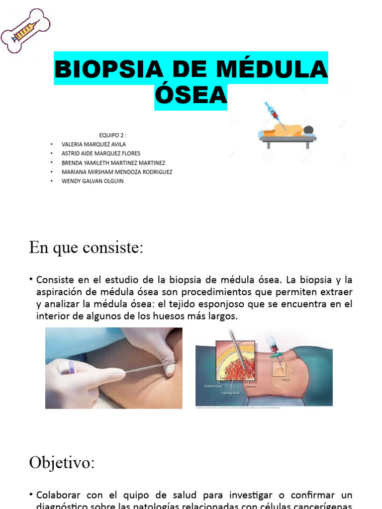 Biopsia de Médula Ósea Eq 2 | PDF | Biopsia | Sangre